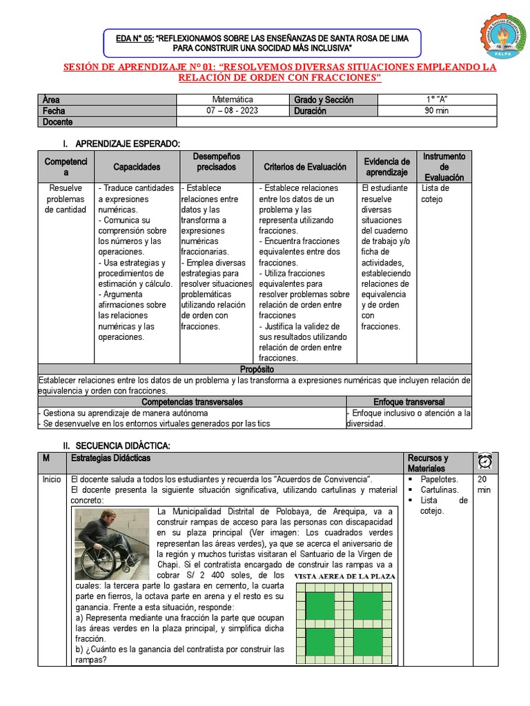 1°-Sesion 1-Eda 5 | PDF