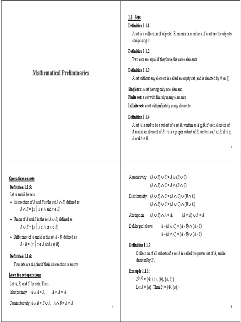2022 Csc 353 20 1 Mathematical Preliminaries Download Free Pdf Set Mathematics 