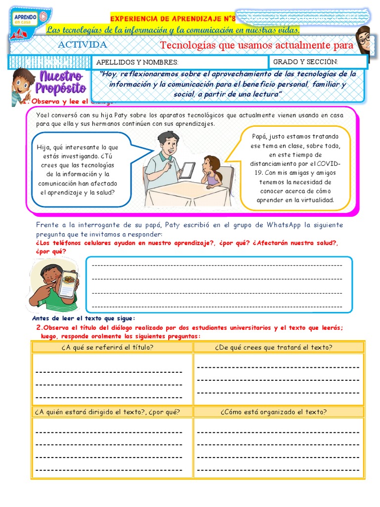 DIA 2 Tecnologías Que Usamos Actualmente para Comunicarnos. | Descargar ...