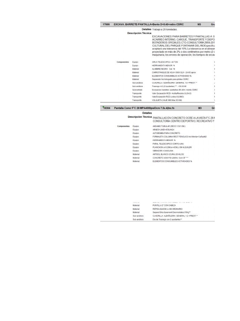 Edts y Presupuesto Final | PDF | Fundación profunda | Hormigón