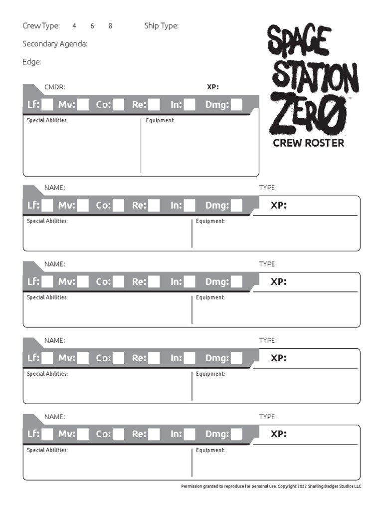 SSZ Crew Roster | PDF | Social Information Processing | Business Law