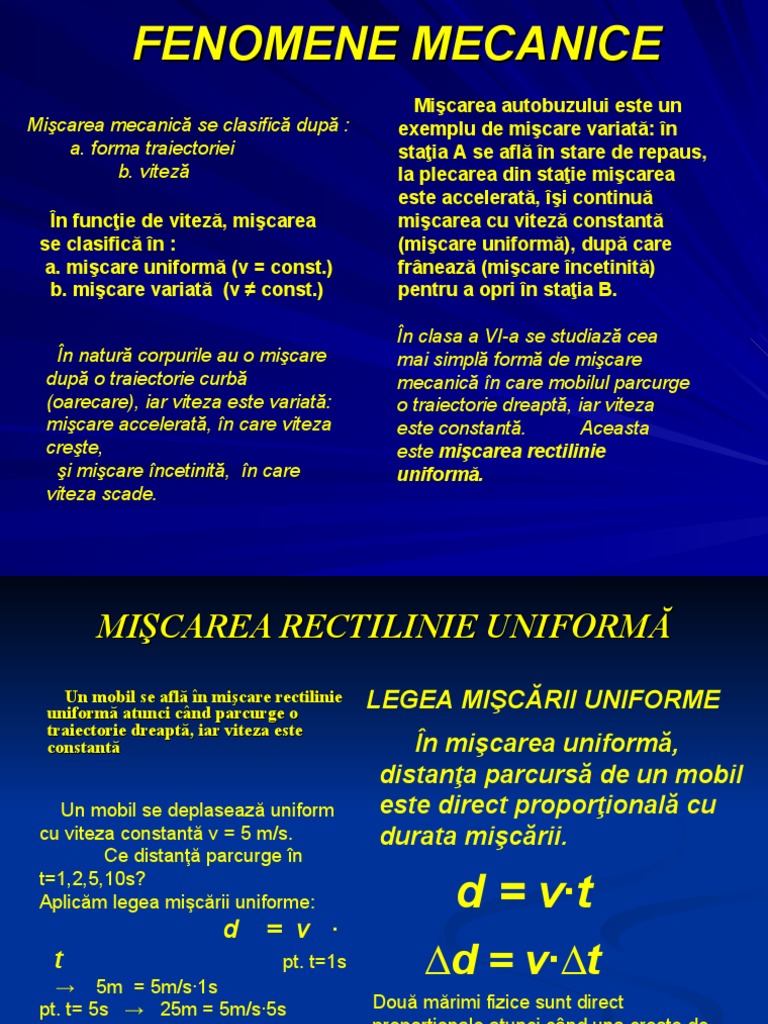 Fenomene Mecanice Cls A Via | PDF