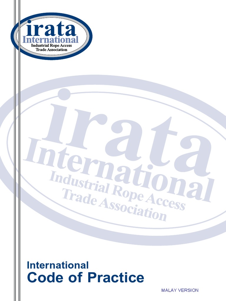 IRATA Code of Practice Malay Version - 2010 | PDF
