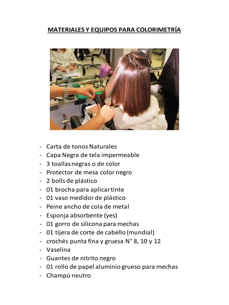 MATERIALES Y EQUIPOS PARA COLORIMETRÍA | PDF