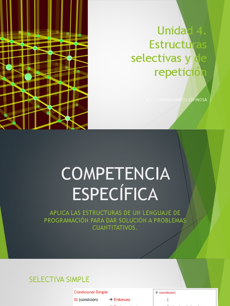 Unidad 4. Estructuras Selectivas y de Repetición | PDF | Tecnología