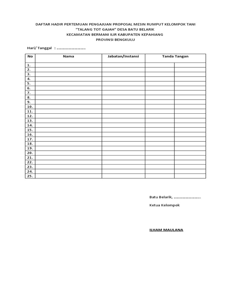 Proposal Kelompok Tani 2021 | PDF