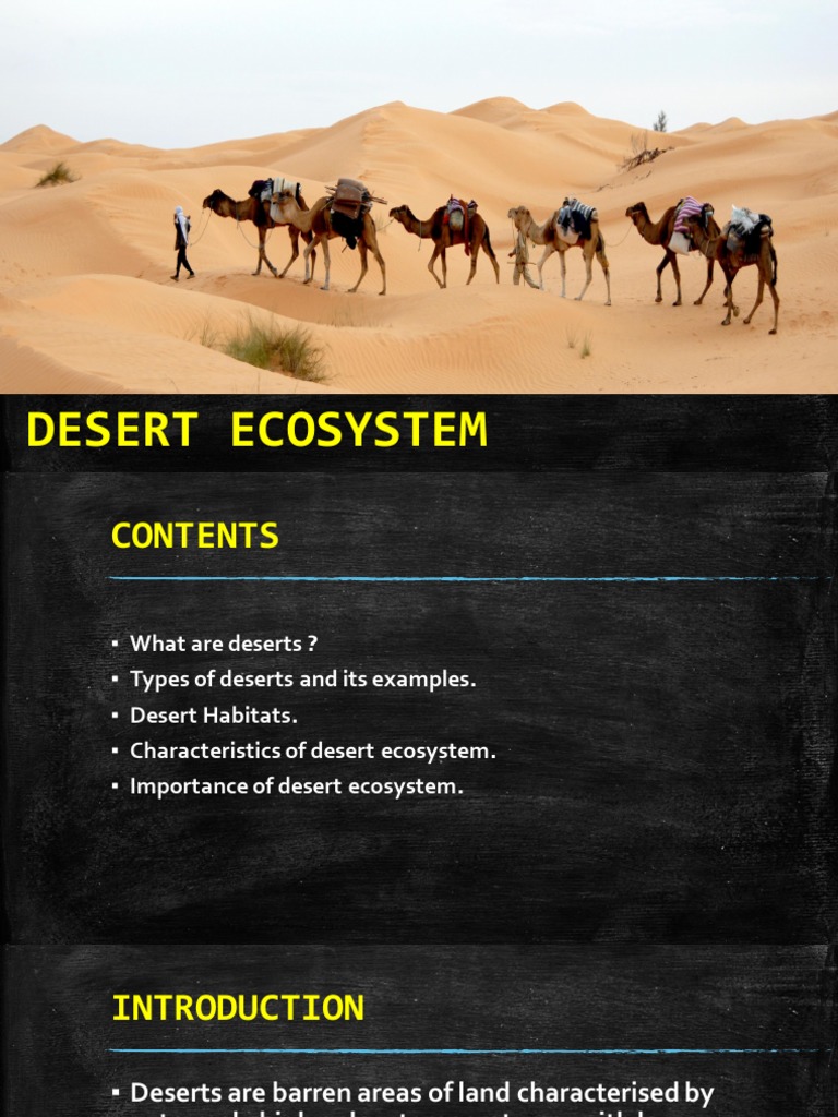 DESERT ECOSYSTEM PPT | PDF