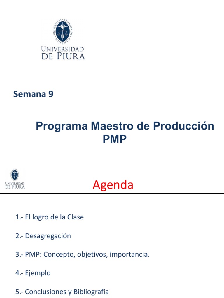 Semana 9 PPCP | PDF | Inventario | Planificación