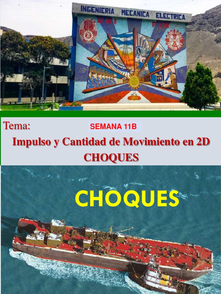 Semana 11B 2023-1 | PDF | Impulso | Fricción