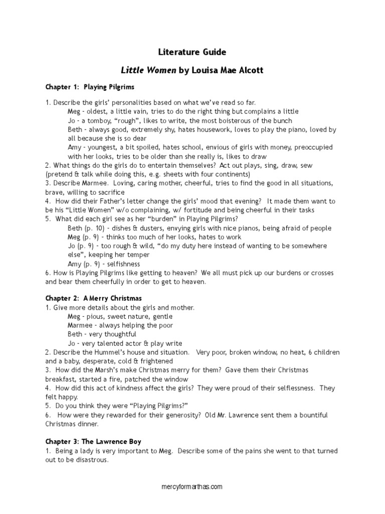 Little Women Lit Guidepdf | PDF