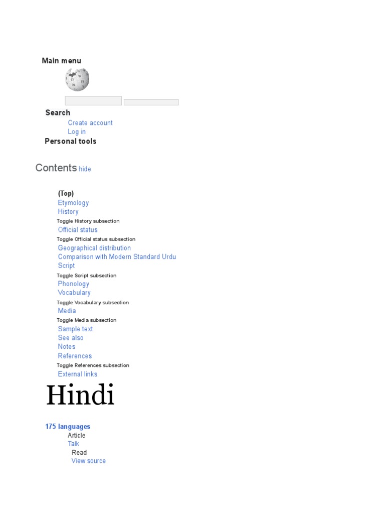 Hindi | PDF | Urdu | Human Communication