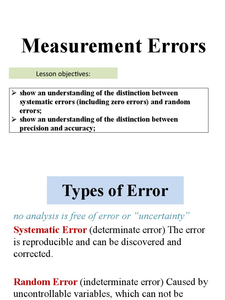 Errors | Descargar gratis PDF | Observational Error | Metrology