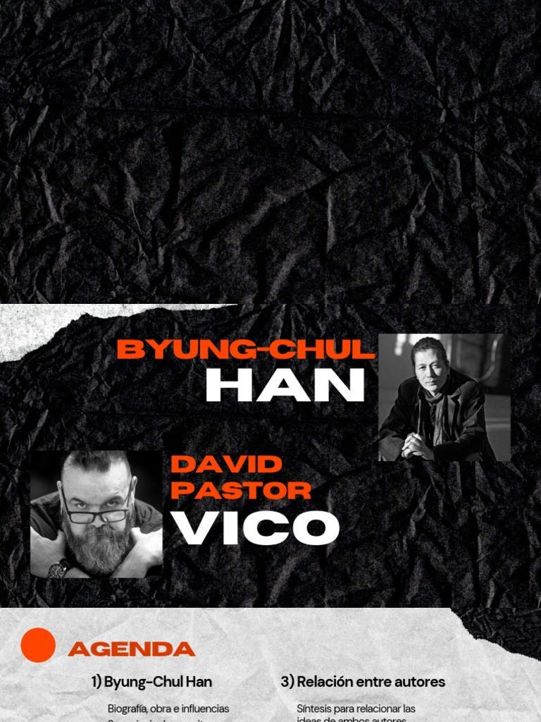 Byung-Chul Han y David Pastor Vico (Presentación) | PDF | Sociedad ... Byung-Chul Han y David Pastor Vico (Presentación) | PDF | Sociedad ...