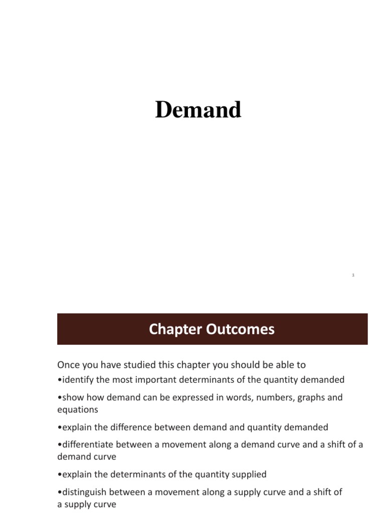 Learning Outcome 2 Part 1 Demand | PDF