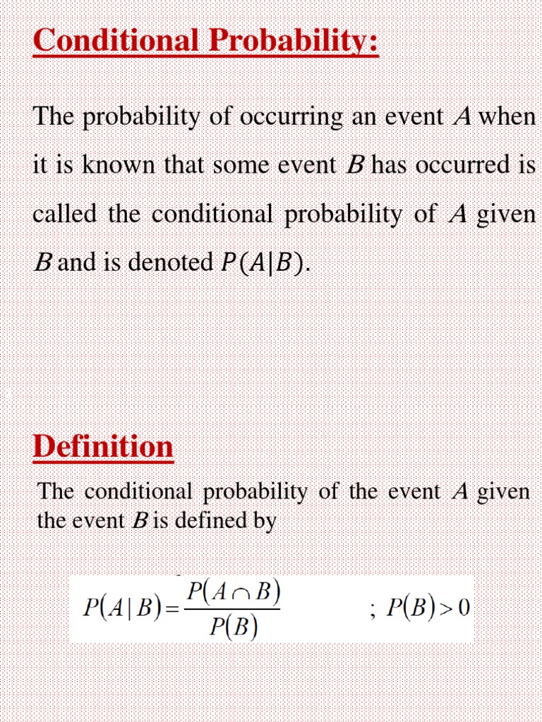 Conditional Probability:: A B A B | Download Free PDF | Probability | Mathematics