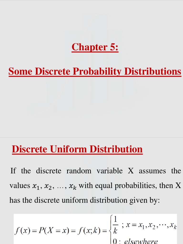 Some Discrete Probability Distributions | PDF | Probability Distribution | Measure Theory
