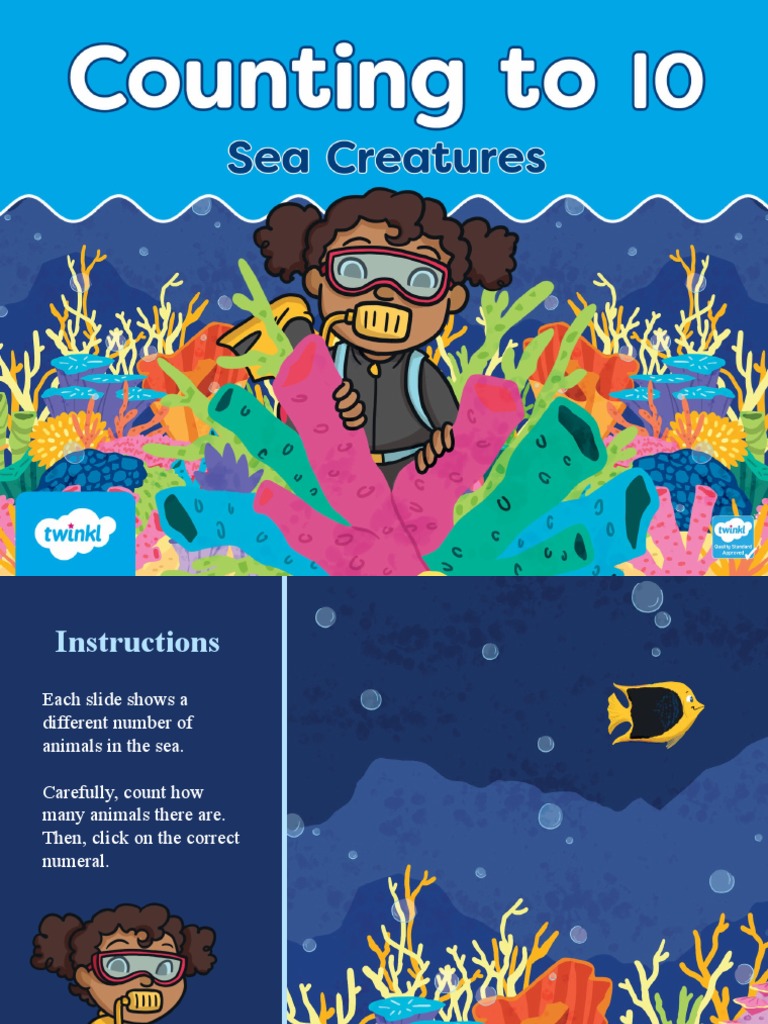 T M 1651656077 Under The Sea Counting To 10 Powerpoint - Ver - 1 | PDF