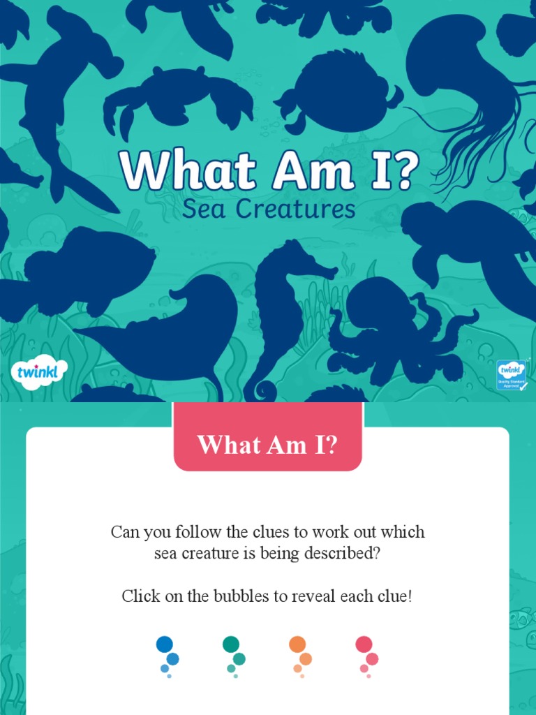 T TP 1649341950 What Am I Sea Creatures Powerpoint Game - Ver - 4 | PDF ...