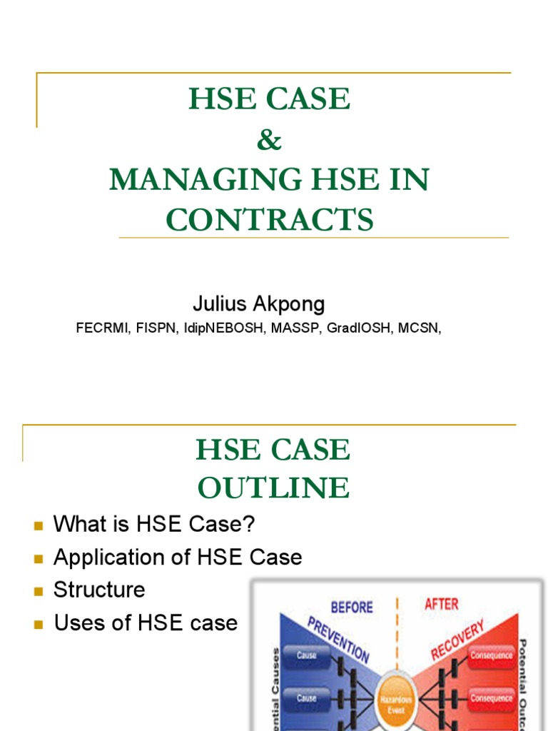 Managing Hse in Contracts (Hse Case) | PDF | Technology & Engineering