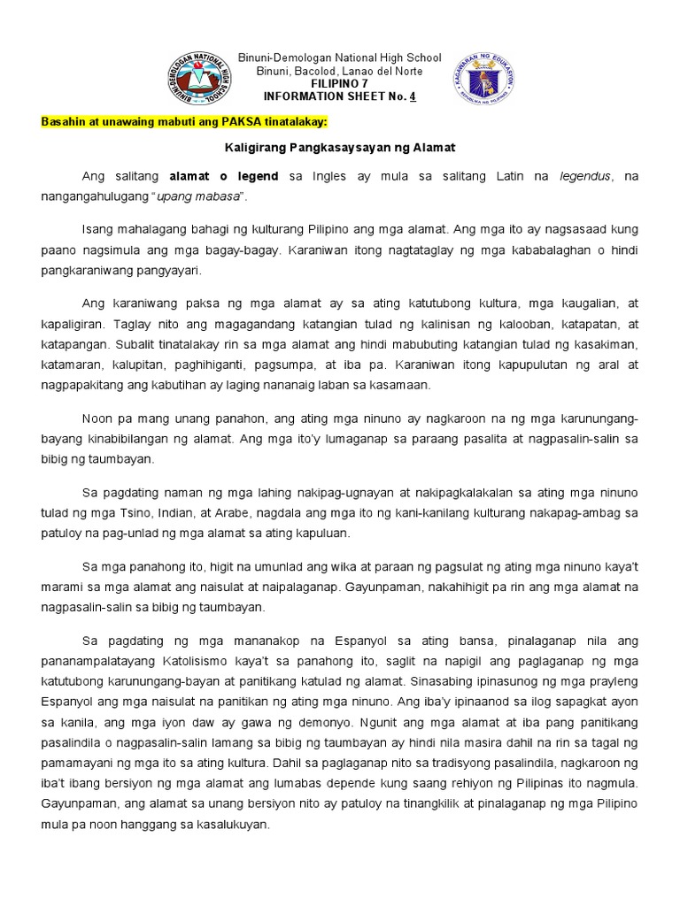 Q2 Las Fil 7 WK3 | PDF