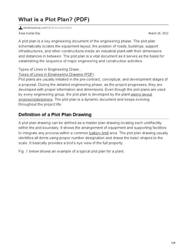 Plot Plan Guide for Industrial Plants | PDF | Technology & Engineering