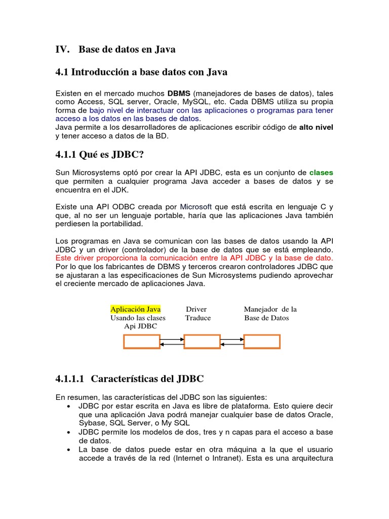 Cap (BD) Nuevo | PDF | SQL | Java (lenguaje de programación)