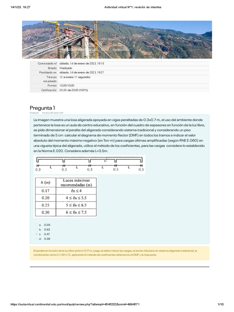 Actividad Virtual N°1 - ANALISIS ESTRUCTURAL 2 | Descargar gratis PDF | Viga (Estructura ...