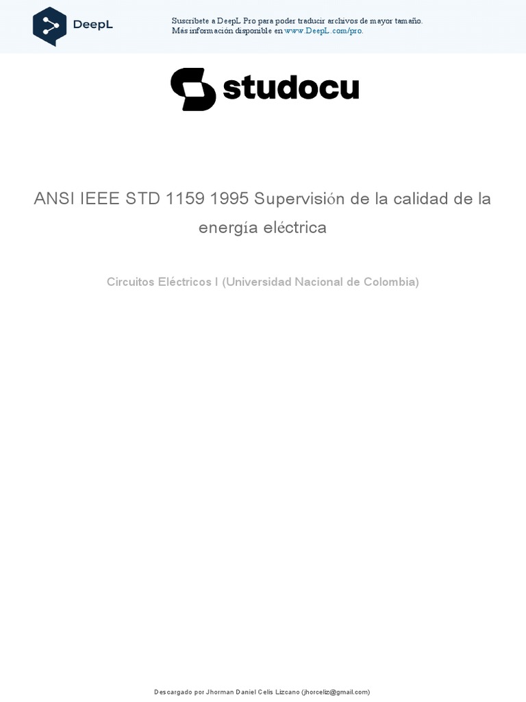 Traducido Ansi-Ieee-Std-1159-1995-Monitoring-Electric-Power-Quality-1-25 Español | PDF