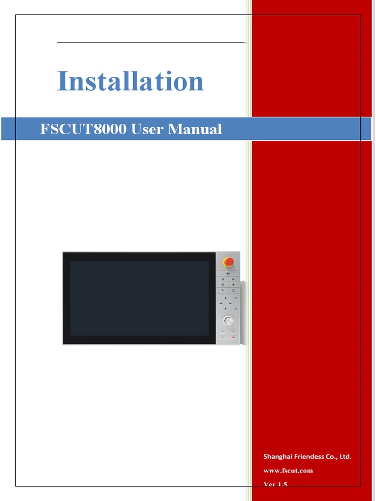 FSCUT8000 Installation User Manual V1.5 1 | PDF | Usb | Gear