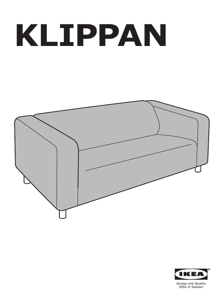 Klippan Cover For 2 Seat Sofa Vansbro Yellow AA 2036961 2 2 | PDF
