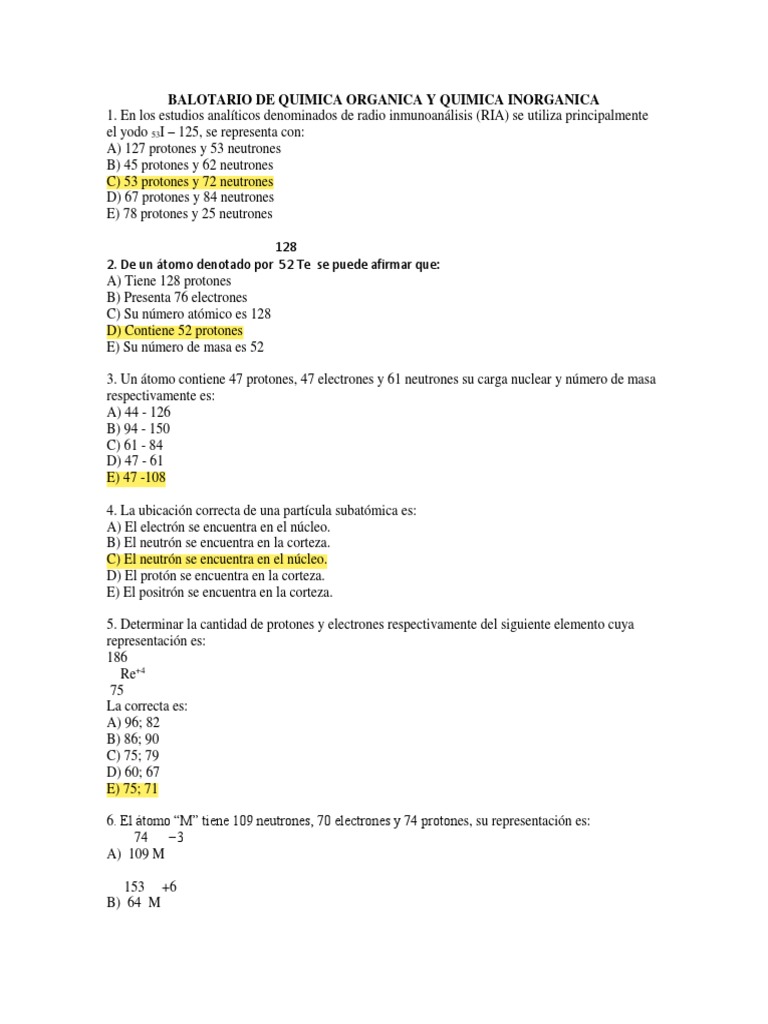 Semana 4 Ejercicios Resueltos | PDF | Neutrón | Isótopo