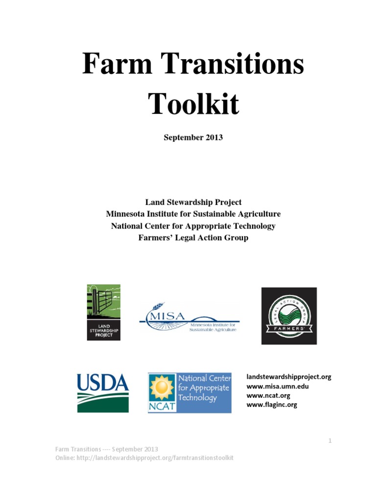 Farm Transitions Toolkit | PDF | Agriculture