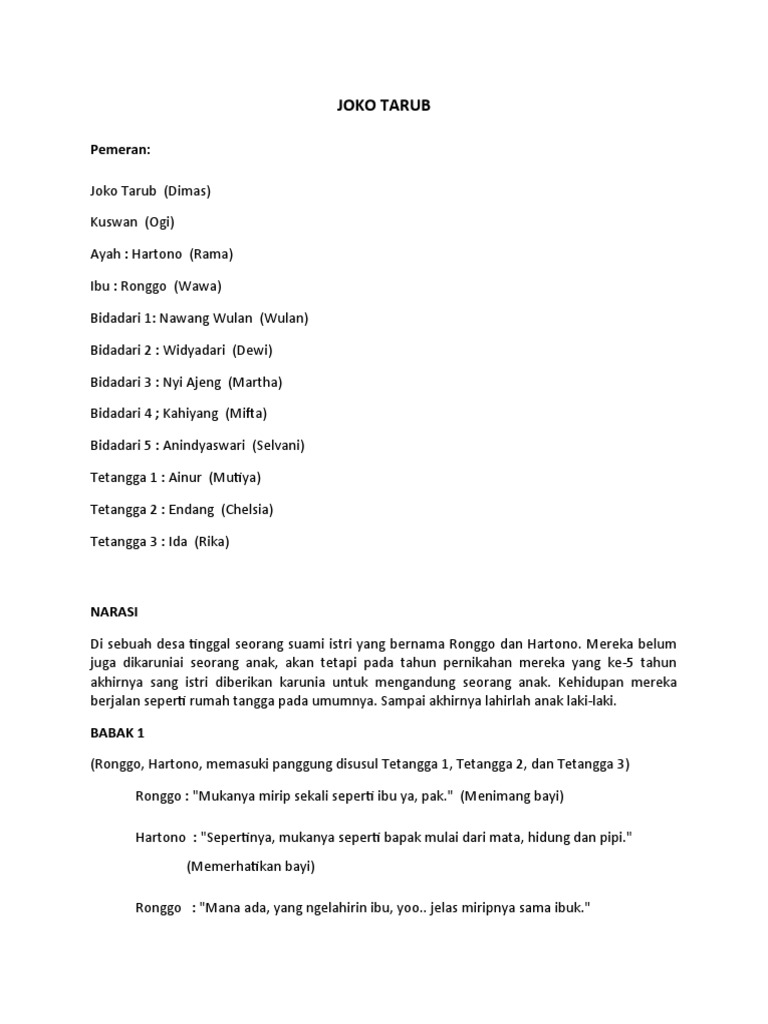 Joko Tarub 1 | PDF | Griya & Taman | Seni