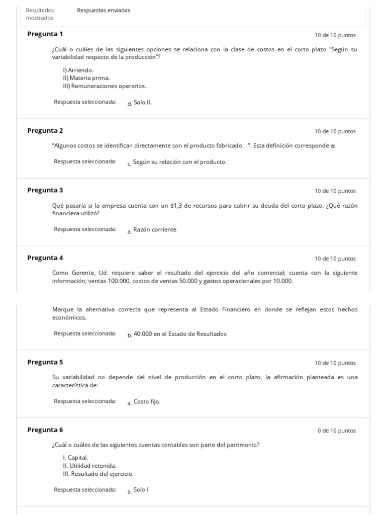 11revisar Entrega de Examen - Semana 6 - Sumativa 3 - Solemne | PDF | Business | Estado de ...