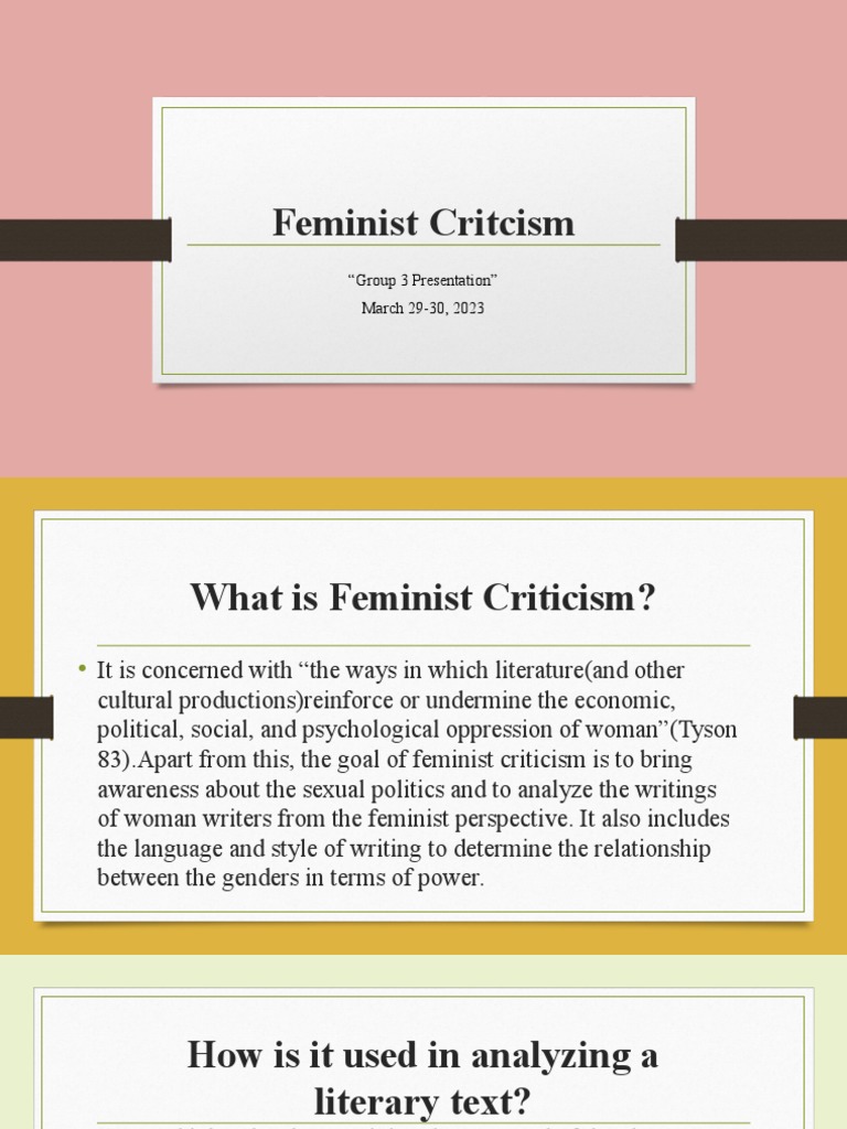 Feminist Criticism Report | PDF | Gender Studies | Feminism