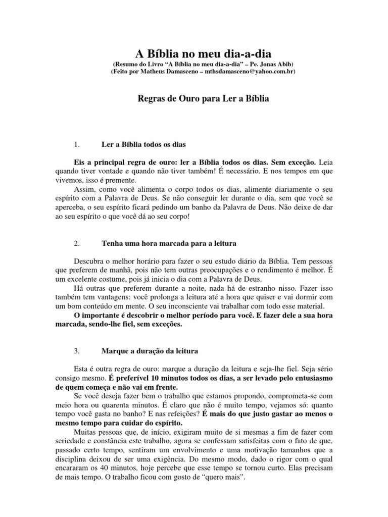 A Bíblia No Meu Dia-A-Dia | Download grátis PDF | Tempo | Deus A Bíblia No Meu Dia-A-Dia | Download grátis PDF | Tempo | Deus