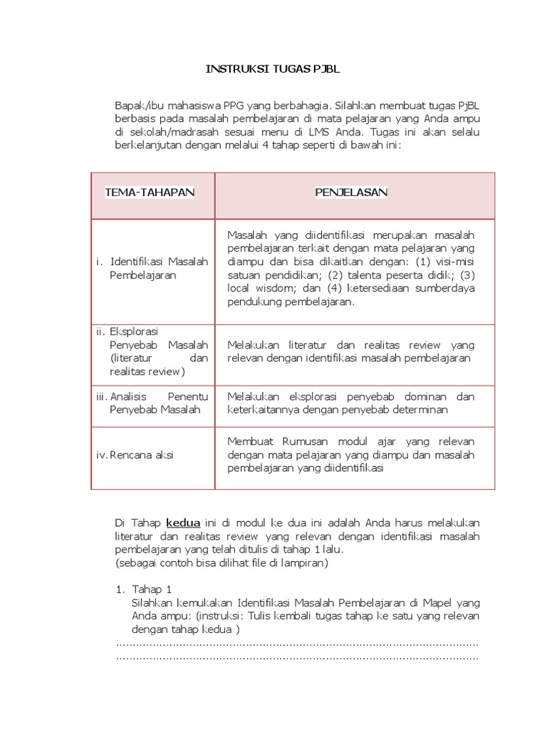 INSTRUKSI TUGAS PBL Ke Dua | PDF | Seni | Komputer