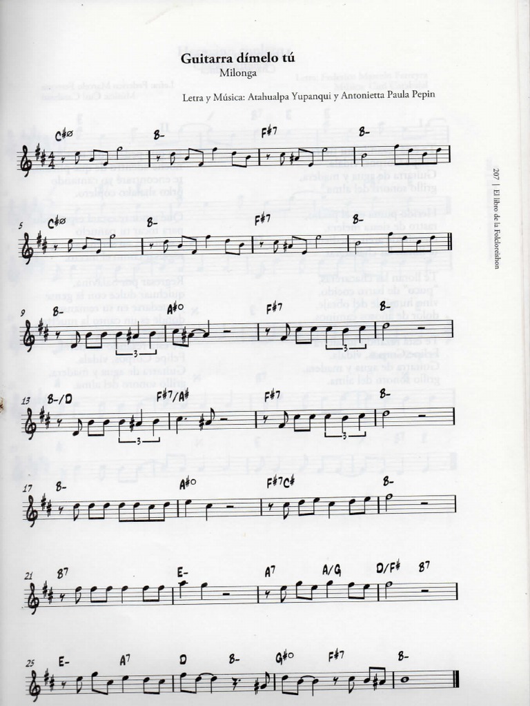 Guitarra dimelo tu | PDF