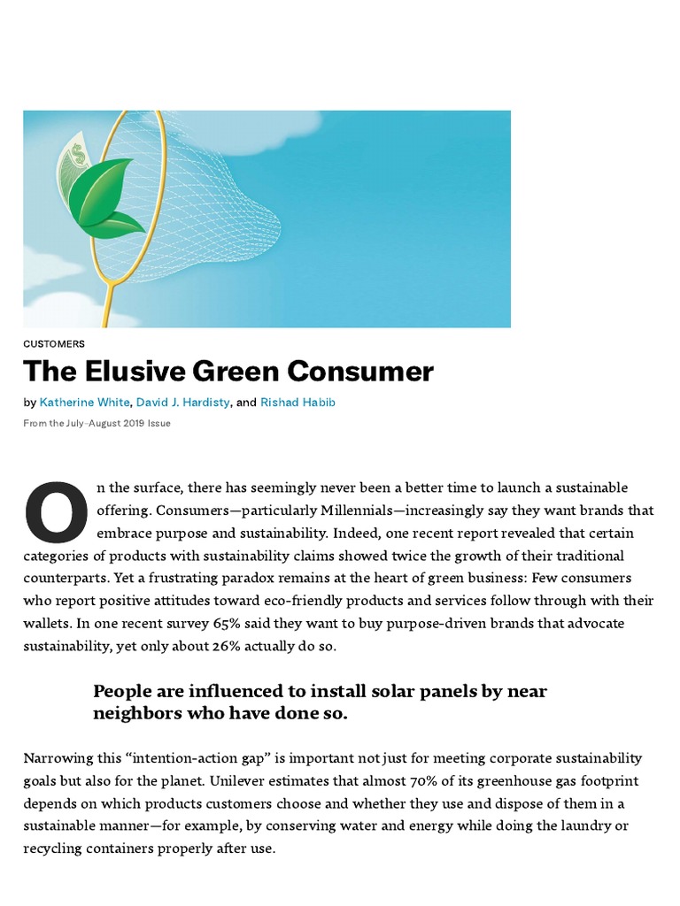 The Elusive Green Consumer | PDF