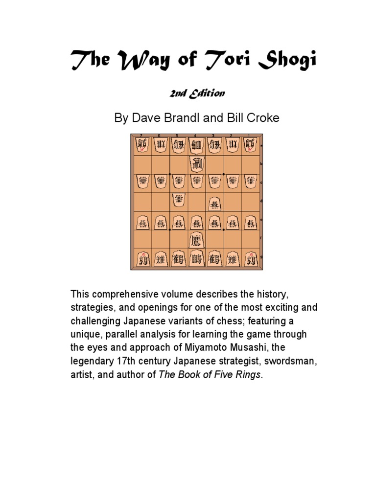 The Way of Tori Shogi Explained | PDF | The Book Of Five Rings | Board Games