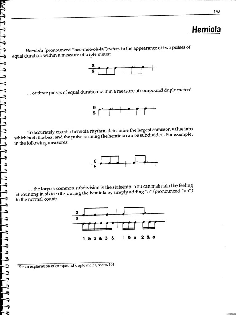 Hemiola - Aaron Shearer | PDF