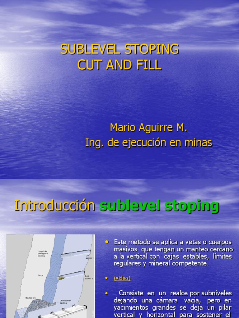 Sublevel Stoping | PDF | Naturaleza