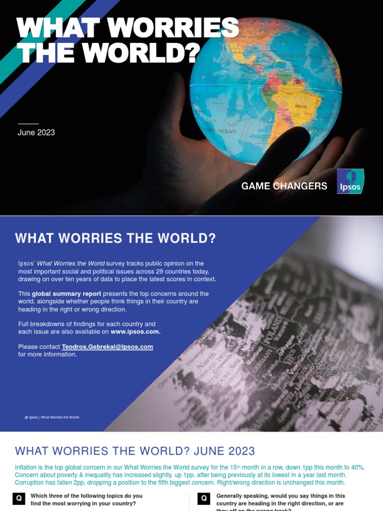 Global Report - What Worries The World June 23-WEB | PDF | Poverty ...