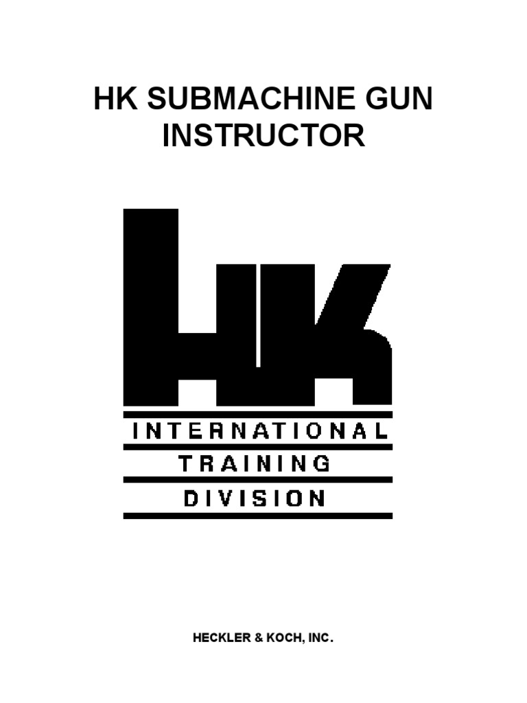 Hk Submachine Gun Instructor | PDF | Trigger (Firearms) | Cartridge ...