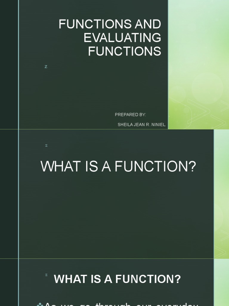 Functions and Evaluating Functions | PDF | Function (Mathematics ... Functions and Evaluating Functions | PDF | Function (Mathematics ...