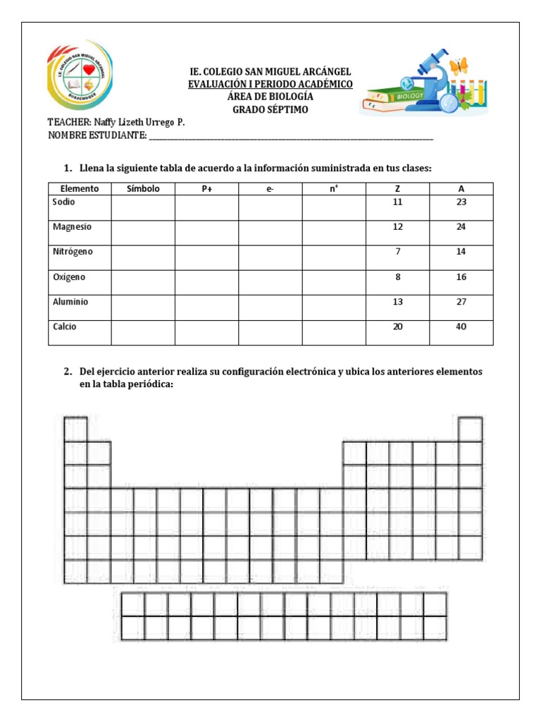 Evaluacion Primer Periodo Séptimo | PDF
