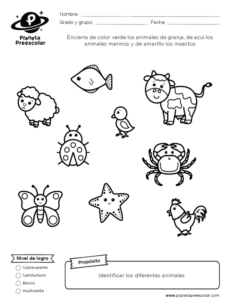 Identificando Animales | PDF