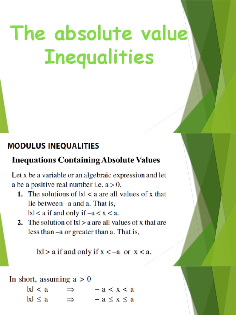 3 - Absolute Value Inequality | PDF