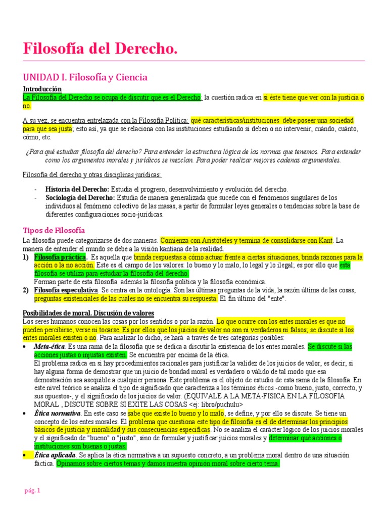 Filosofia Del Derecho | PDF | Filosofía