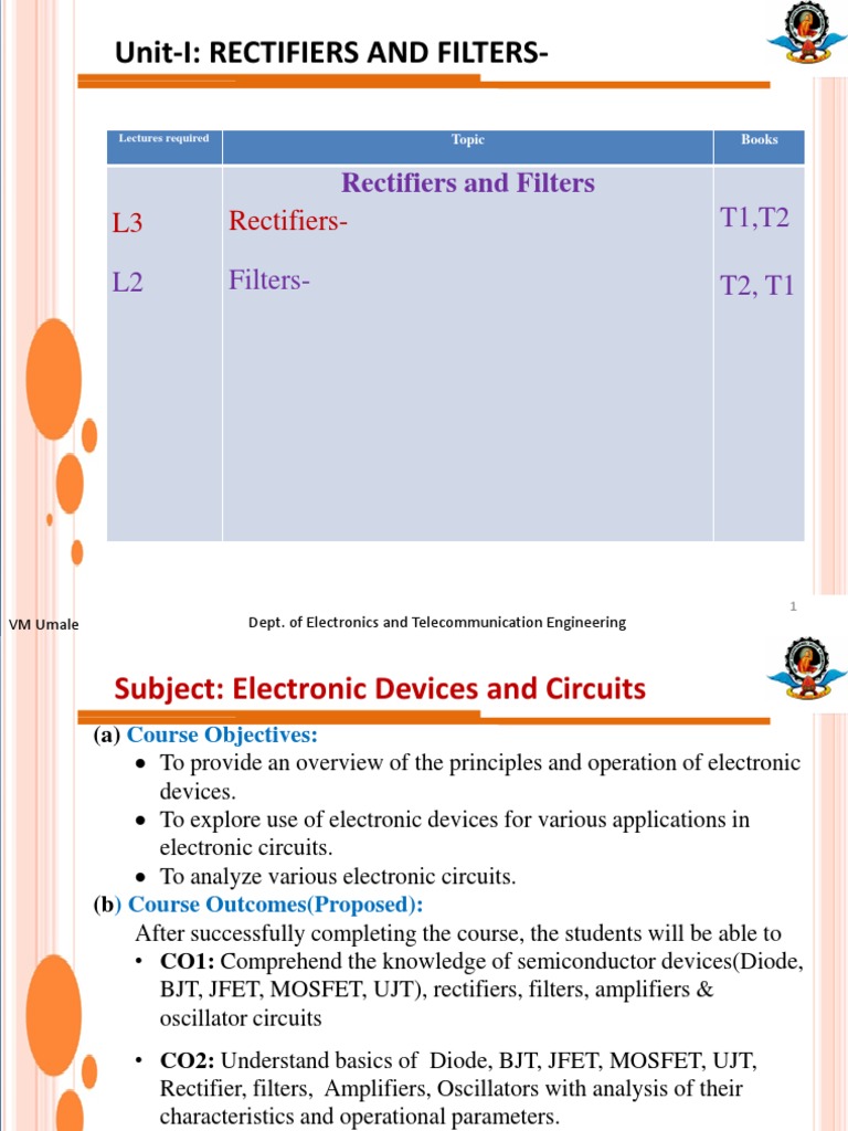 Rectifiers and Filters in Electronics | PDF
